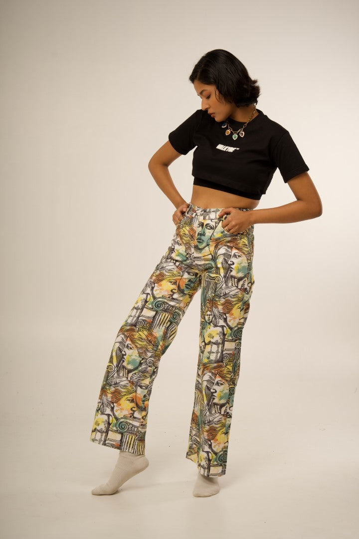 ANCIENT GREEK PRINT VALKYRE JEANS – Valkyre