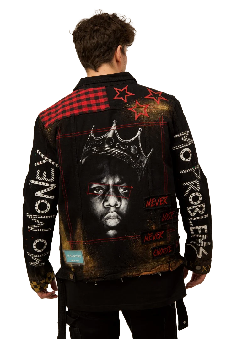 NOTORIOUS B.I.G 'NEVER LOSE, NEVER CHOSE TO' BLACK VALKYRE JACKET – Valkyre