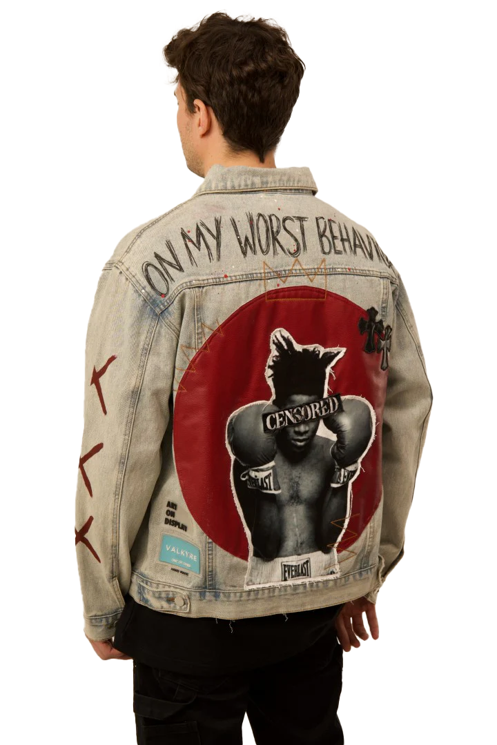 BASQUIAT - 'ON MY WORST BEHAVIOUR' OFF WHITE VALKYRE JACKET – Valkyre